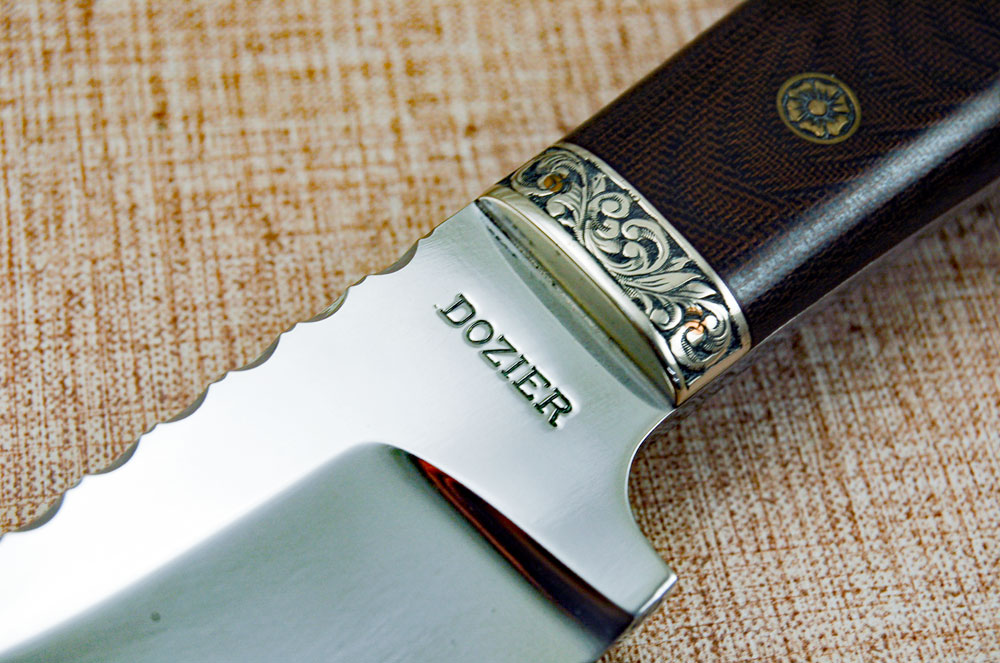 Bob's Personal Engraved Knife - Dozier Knives